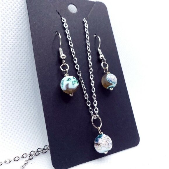Hand Crafted | Jewelry | Jewelry Set Minimal Agate Beaded Jewelry ...